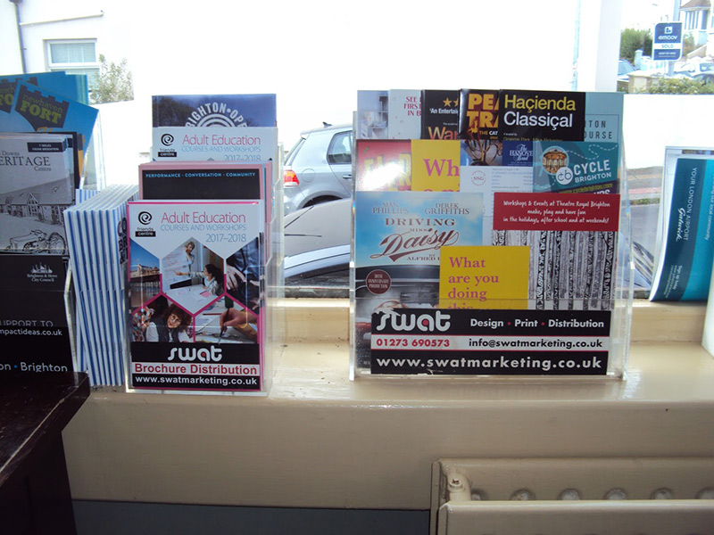 Brochure distribution display racks - Swat Marketing