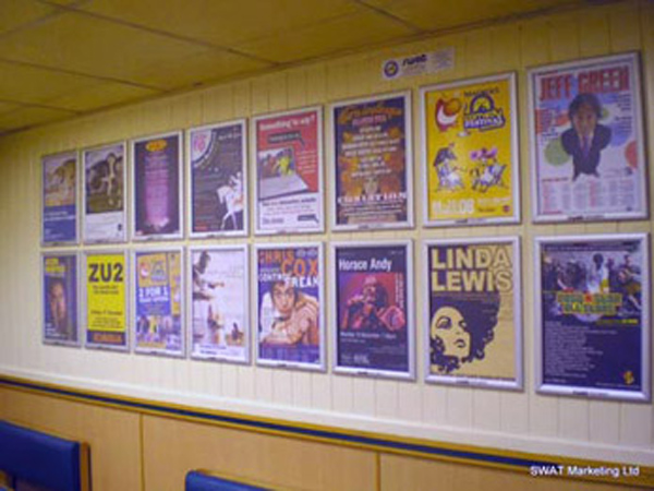 Indoor Swat Marketing Poster Display sites