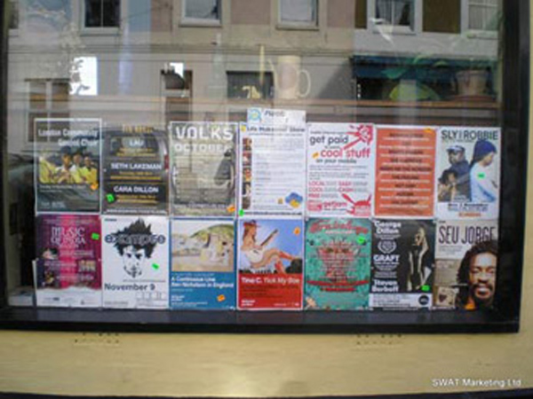 Indoor Swat Marketing Poster Display sites